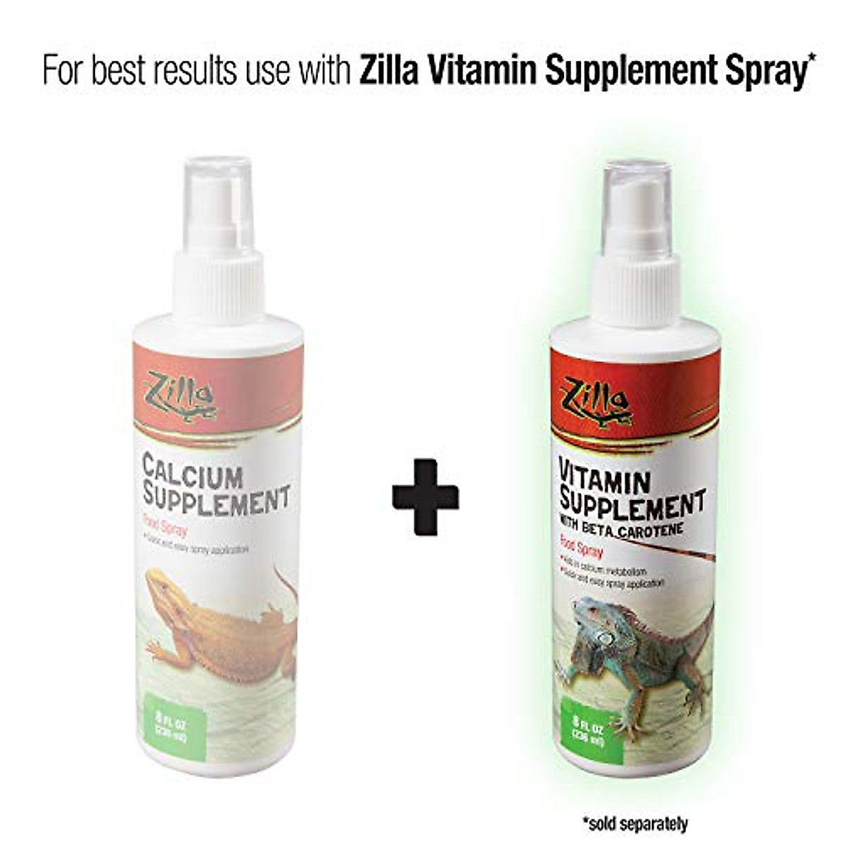 Zilla Calcium Supplement Spray 8 Fluid Ounces