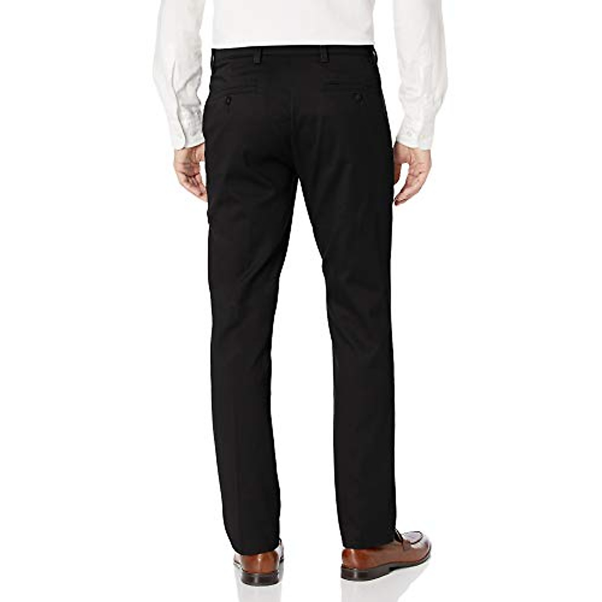 Dockers Men's Slim Fit Easy Khaki Pants, Black, 33W x 30L