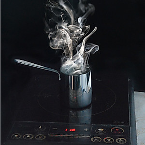 aooyaoo (12oz/370ml) Warmer Milk Pot Suitable For a Gas Cooker and an Induction Cooker 18/10 Stainless Steel Mimi Size