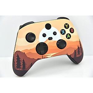 Wireless Custom Controller Compatible with PC, Windows 10+, Series X/S & One (Series X/S Mountain Sunset)