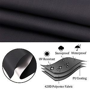 Izzybang Outdoor Bar Height Dining Set Cover Heavy Duty Waterproof High Top Patio Dining Table Cover for Rectangular 6 - Person 60'' Long Bar Height Dining Set