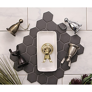 Kingston Brass BA1757PB Heritage Robe Hook, Polished Brass,3-1/2 Inch