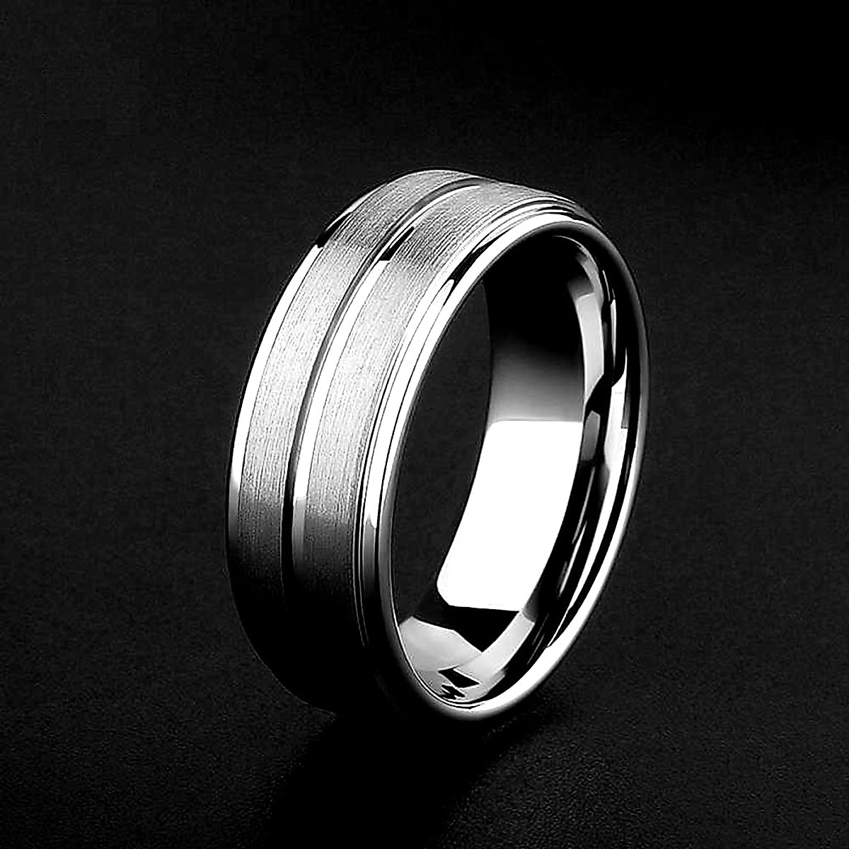 Chengukeji Titanium Steel Band Ring, Supernatural Dean's Amulet Ring for Men & Women, Hypoallergenic, Size 6, Silver