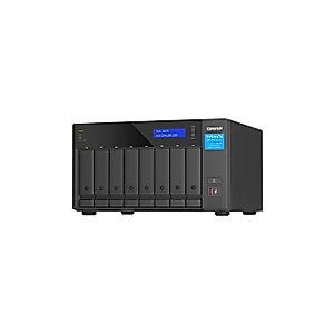 QNAP TVS-h874-i5-32G-US 8 Bay High-Speed Desktop NAS with M.2 PCIe Slots, 12th Gen Intel Core CPU, up to 64GB DDR4 RAM, 2.5 GbE Networking and PCIe Gen 4 expandability (Diskless)