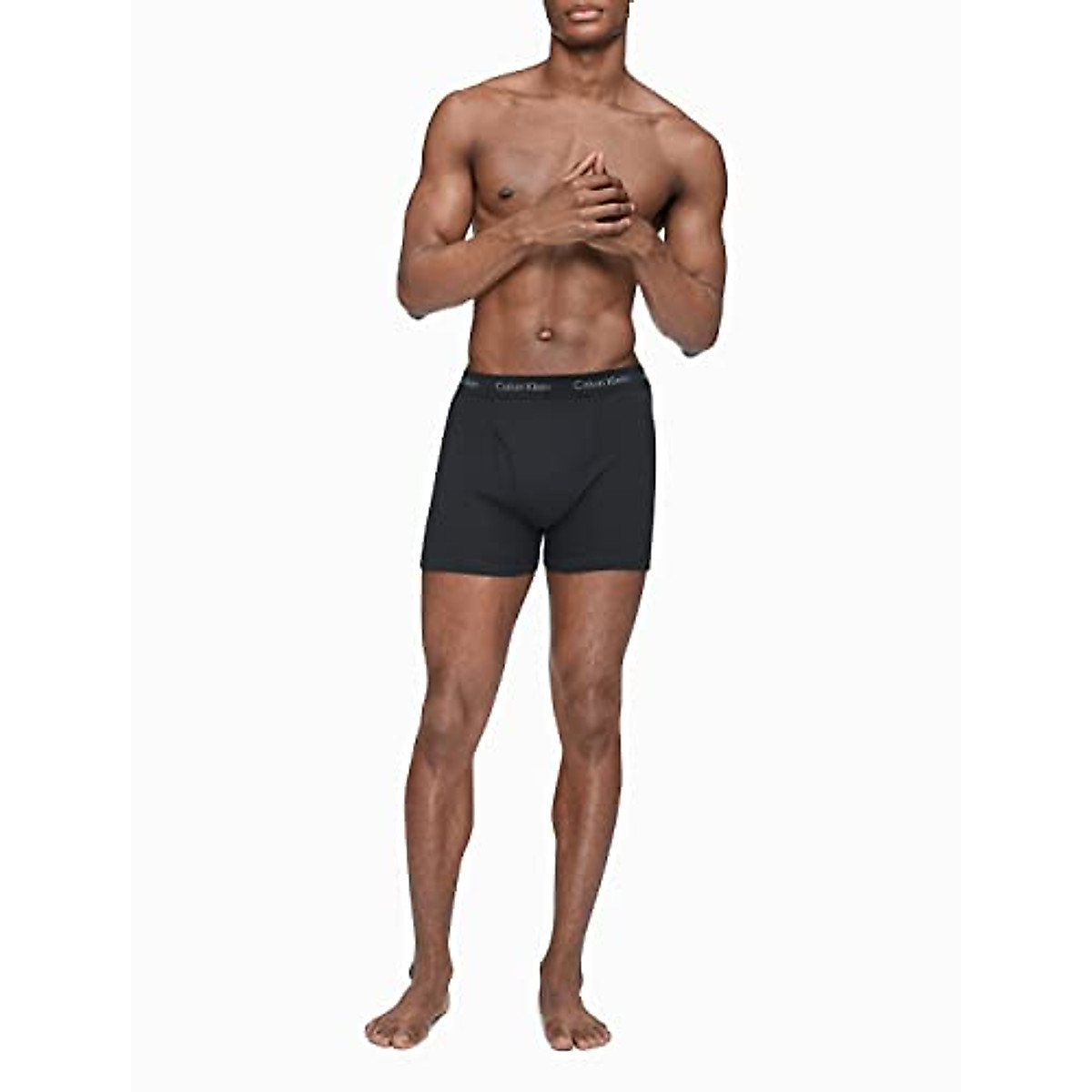 Calvin Klein Men's Cotton Classics 7-Pack Boxer Brief, 7 Black, M