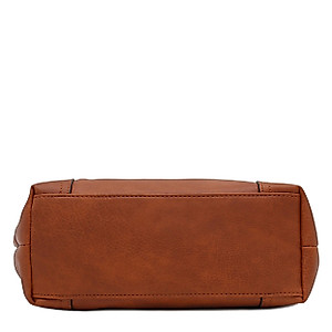 Hobo Shoulder Bag with Big Snap Hook Hardware (Camel)