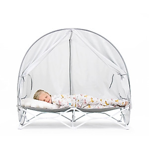 Regalo My Cot Deluxe Portable Toddler Bed with Canopy, Provides UV Protection