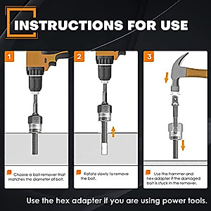 ACROTOL 26 Pieces Bolt Extractor Set, Spiral Screw Extractor Set and Drill Bits, Extraction Socket Set for Removing Damaged, Rusted, Rounded Bolts, Nuts and Screws