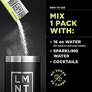 LMNT Keto Electrolyte Powder Packets | Paleo Hydration Powder | No Sugar, No Artificial Ingredients | Citrus Salt | 30 Stick Packs