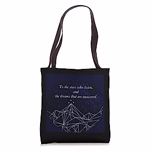 Bookworm ACOMAF To the Stars Night Court Bookish Tote Bag