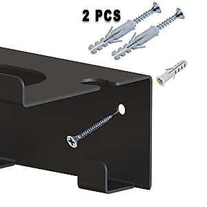 Hair Dryer Holder Wall Mounted - Hanging Blow Dryer |Blow Dryer Holder Rack for Dyson Supersonic Hair Dryer Stainless Steel , Hair Dryer Rack for Bathroom (Black)