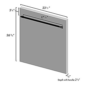 ZLINE 24 in. Top Control Dishwasher in Snow Finish Stainless Steel 120-Volt with Stainless Steel Tub and Traditional Style Handle