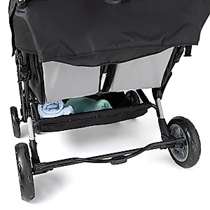 Foundations Sport Quad 4 Seat Folding Stroller with Oversized UV Blocking Canopy, 5-Point Harness for Added Safety, Easy Loading, Storage Bucket (Gray)