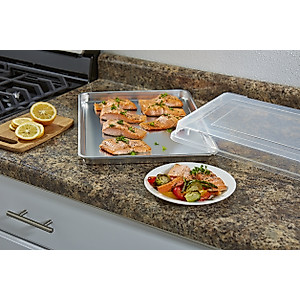 Artisan Professional Classic Aluminum Baking Sheet Pan Set with 18 x 13-inch Half Sheet and Cover