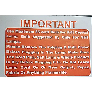 Himalayan Glow Salt Lamp with Dimmer Switch 5-7 lbs