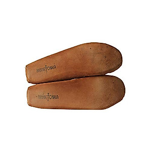 Minnetonka Men's Double Bottom Fleece Slipper,Brown,12 M US