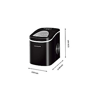 Frigidaire, 26 Lbs Portable Compact Icemaker, Ice Making Machine, Black