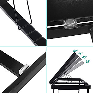 Bed Tray Table Breakfast Food Tray with Folding Legs Kitchen Serving Tray for Lap Desks