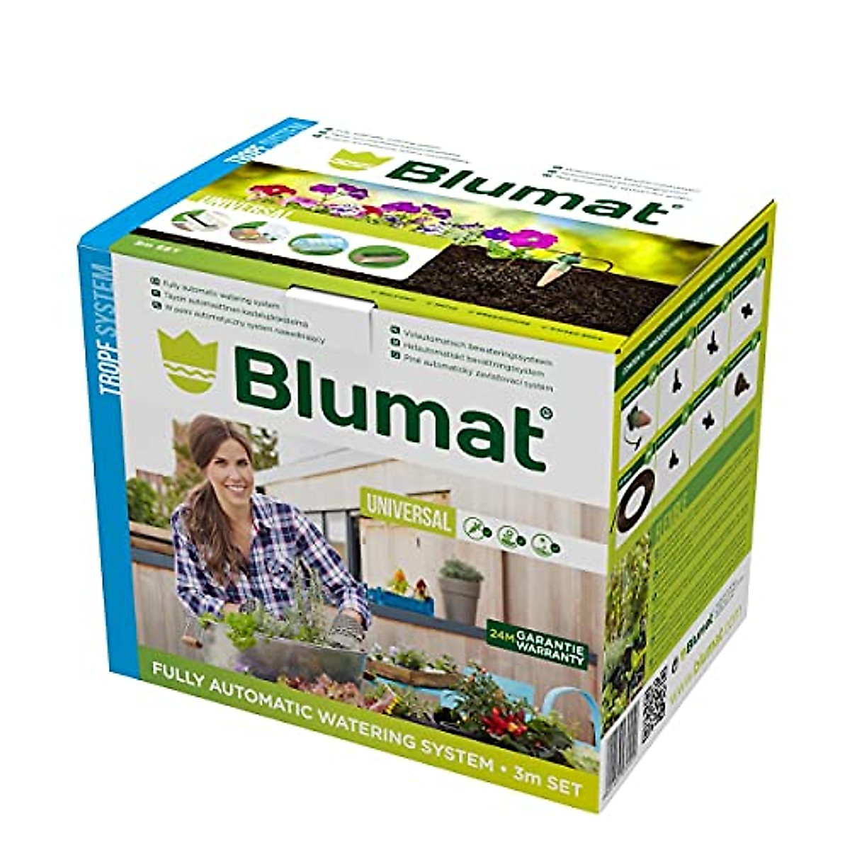 Blumat TROPF Medium Deluxe Irrigation Kit (12 Pack), Water Up to 12 Plants | Automatic Watering System | Garden, Patio, Hanging Baskets, Raised Bed, Greenhouse | Sustainable Outdoor System