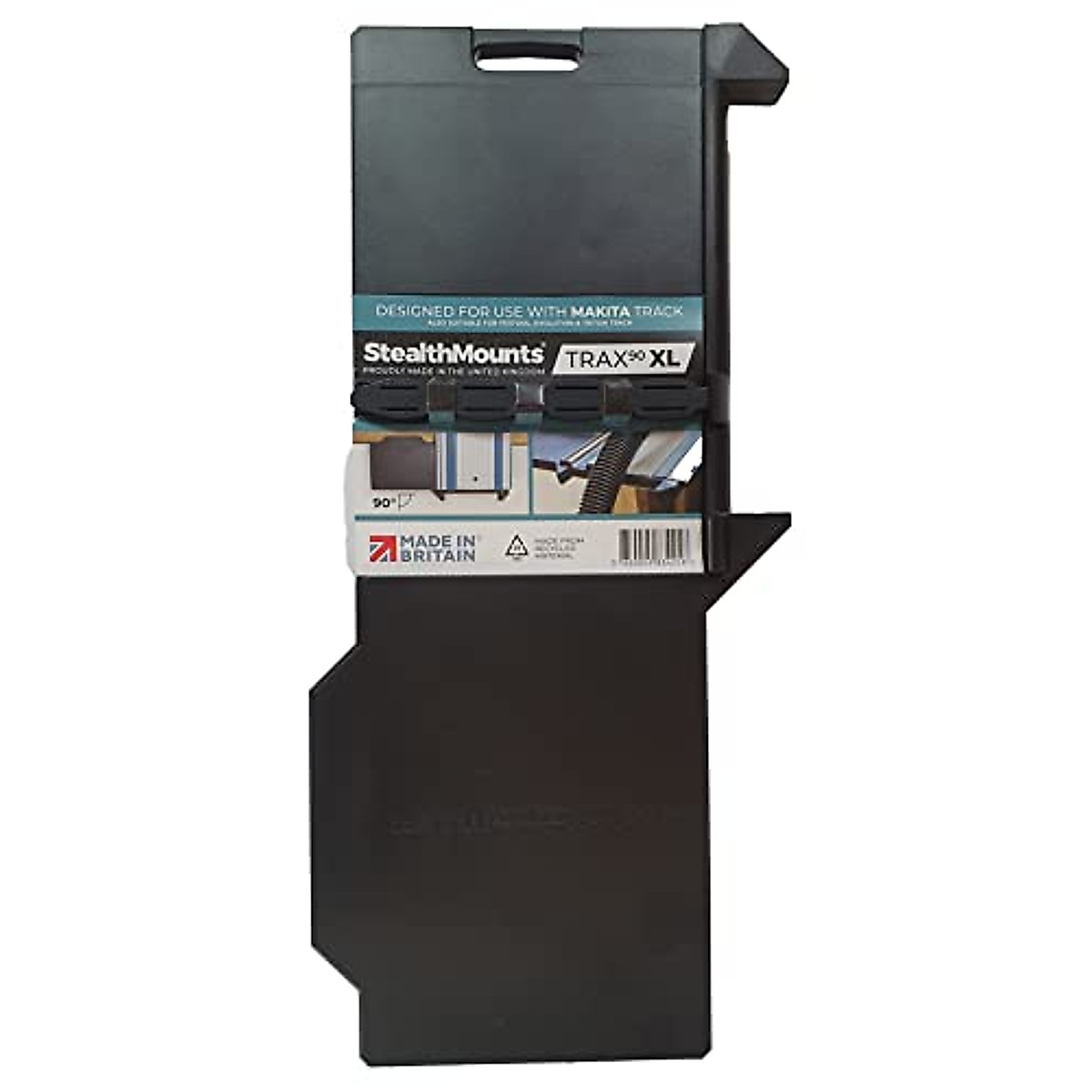 StealthMounts Trax90 XL Track Saw Square for Makita | 90° Right Angle Plunge Saw Guide Rail Angle Stop