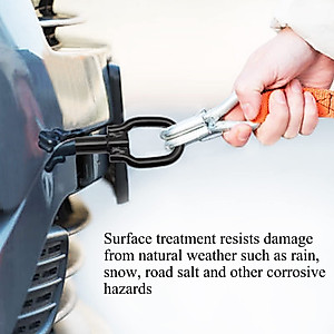 X4XZ Front&Rear Tow Hook Recovery Towing Hook for 2013-2021 Ford Escape Focus Fusion Mustang Edge GT Lincoln MKC MKZ # 6M2Z17A954A