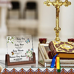 Christian Gifts for Women Faith Inspirational Gifts with Bible Verse Prayers Acrylic Religious Gifts Scripture Gifts for Women Men Mom Friends Birthday