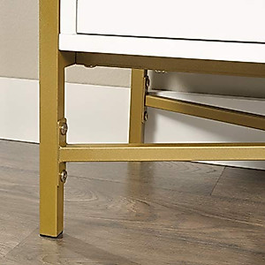 Sauder Harper Heights Bookcase with Doors, White Finish