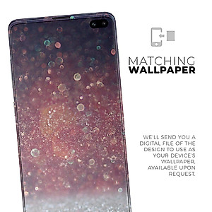 DesignSkinz Red and Blue Glowing Orbs with Silver Sparkle Protective Vinyl Decal Wrap Skin Cover Compatible with The Samsung Galaxy S20 (Screen Trim & Back Glass Skin)