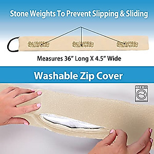 Twin Draft Guard Solo Guard Draft Stopper for Doors and Windows (Beige)