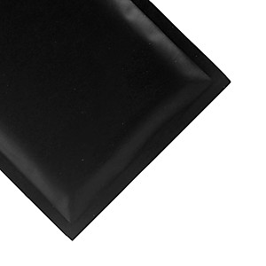 QQ Studio 100 Multiple Size & Matte Colored Flat Zip Lock Bags (MED ~ 4.7"x7.1", Matte Black)