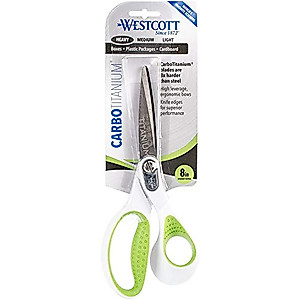 Westcott Heavy Duty Carbo Titanium 8" Straight Scissors (16447),Original Version