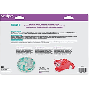 Sculpey III 30 Vibrant Colors of Polymer Oven-Bake Clay, Non Toxic 1.88 lbs., great for modeling, sculpting, holiday, DIY, mixed media and school projects. Great for all skill levels.