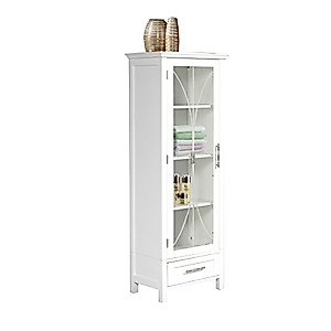 Teamson Home Delaney Wooden Storage, 48.5", Linen Cabinet