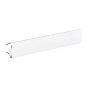 SmartSign Shelf Clip Label Holder | 0.875" x 6" Clear Plastic, for .75" Thick Shelves, 10 Holders/Pack