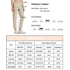 Libin Women’s Golf Pants Quick Dry Hiking Pants Lightweight Work Ankle Dress Pants for Women Business Casual Travel, Black L