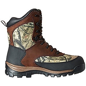 Rocky mens FQ0004755 Mid Calf Boot, Brown and Mossy Oak Break Up Infinity, 10.5 US