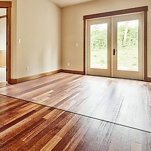 Clear PVC Desk Chair Mat 1mm Transparent Non-Slip Office Chair Mat,Transparent Non-Slip Office Chair Mat,Plastic Vinyl Floor Runner Protector Waterproof Dustproof,70/90/110/130/150cm wide,100-280cm le