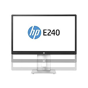 HP M1N99AA#ABA EliteDisplay E240 23.8'' 1080p Full HD LED-Backlit LCD Monitor, Black/Silver
