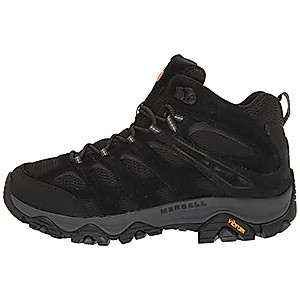 Merrell Men's Moab 3 Mid Hiking Boot, Black Night, 11