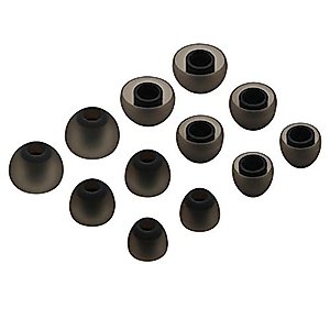JNSA 6 Pairs of Silicone Ear Tips Compatible with Jay Bird X4 Jay Bird X3 X2 X Jay Bird Run (S/M/L) (JBSML6P)