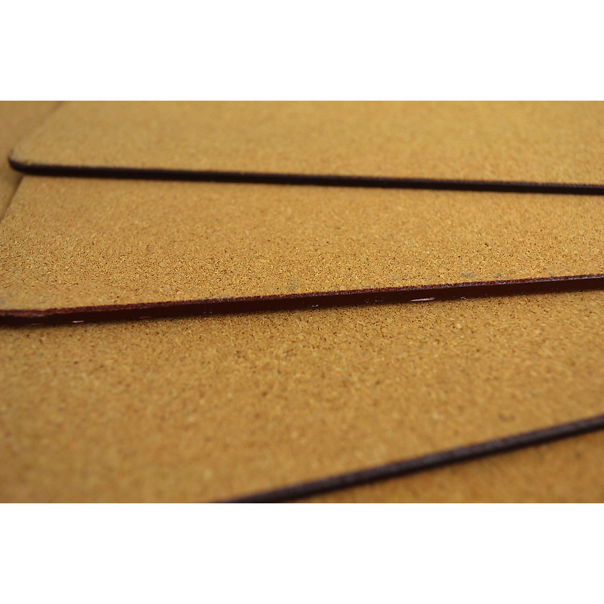 Benson Mills Cork Placemats Set of 4, Thick Cork Place Mats for Kitchen and Dining Tables, Easy Clean Table Mats (12" x 16" Rectangular Set of 4, Bordeaux Wine)