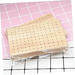 IMIKEYA Plug Board Rectangle Tray Air Drying Clay Cake Tray Wooden Lollipop Stand Chafing Dish Buffet Set Large Charcuterie Board Food Picks Holder Pick Stand Food Picks Stand Christmas