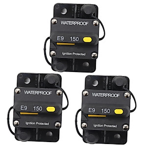 Totority 3pcs Car Protector Car Automotive Waterproof Waterproof Circuit Breaker 48v Circuit Breaker Car Circuit Breaker 150a Fuse
