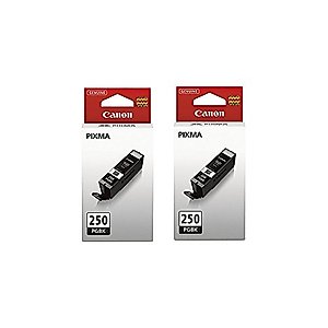 Canon Ink aWqah Tank, Compatible to MG5520, MG6620, MG5420, MG5422, MG5522, MG5620, MG6320, MG6420, MG7120, MG7520, MX722, MX922, iP7220, iP8720, and iX6820, PGI-250 PGBK (2 Pack)