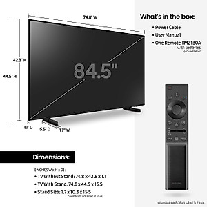 Samsung UN85AU8000 85 Inch UHD TV (2021) (Renewed)