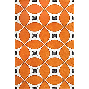 nuLOOM Gabriela Contemporary Trellis Area Rug, 5x8, Deep Orange