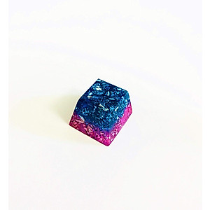 Handmade Resin R4 Keycap Jewelry Blue Pink 2.0 for Cherry MX RGB Gaming Mechanical Keyboard