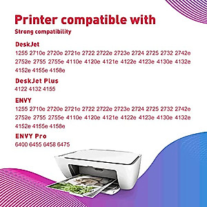 HOTCOLOR 67XL HP Printer Ink Replacement for HP 67 Ink Cartridges Black/Color Combo Pack XL for HP Envy 6055e 6000 Deskjet 2755e 4155e deskjet Plus 4155 4158 4152 Envy Pro 6455 6452 6400 (1+1, 2PK)