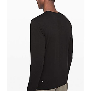 Lululemon Mens Metal Vent Tech Long Sleeve Shirt(Black, M)