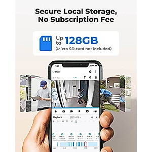 REOLINK Solar WiFi Camera Security Outdoor, 100% Wire-Free, No Hub Needed, 1080p, 2-Way Talk, Night Vision, PIR Motion Detection, Works with Alexa, Argus Eco with Solar Panel